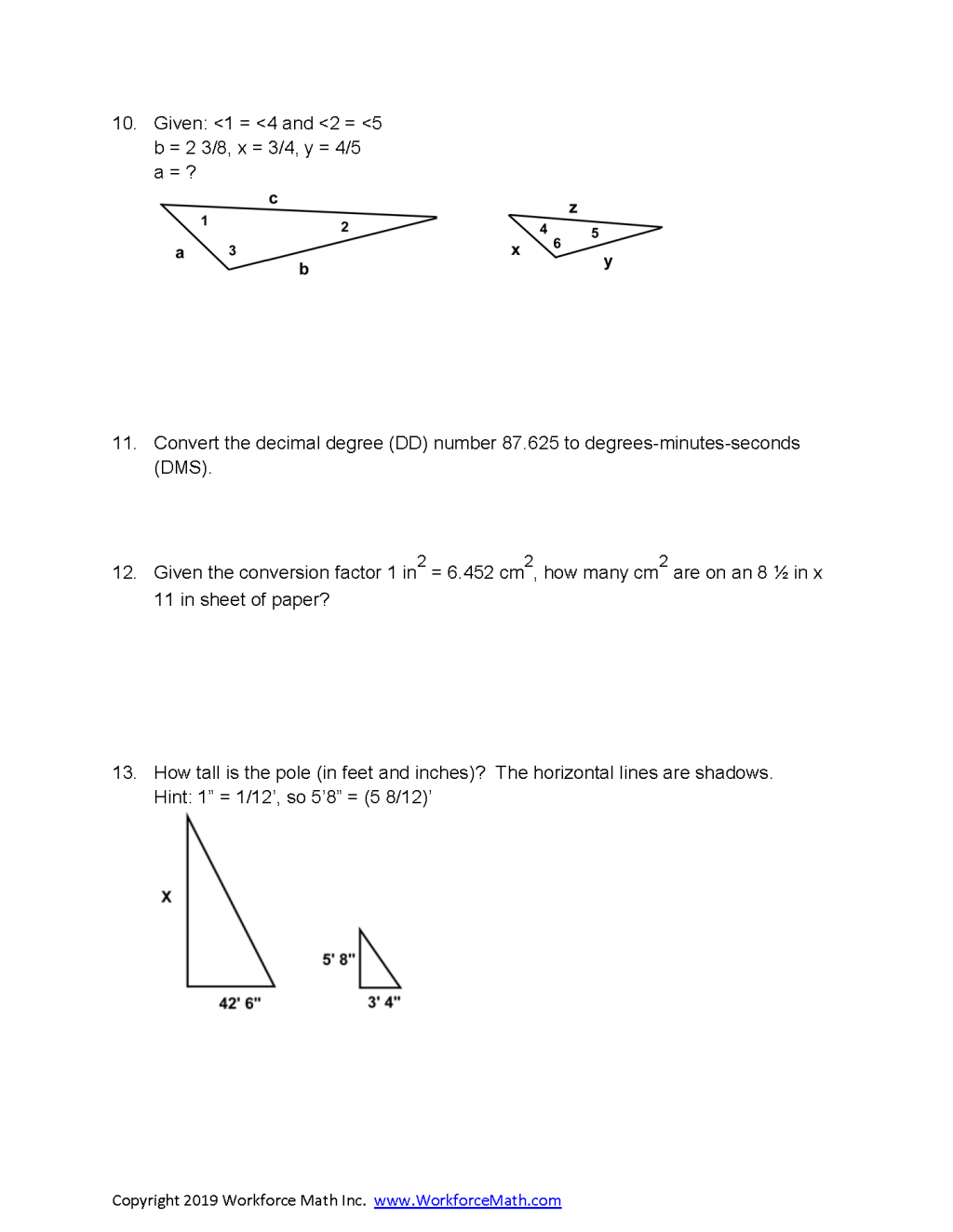 Workforce Math Assessment Test – WORKFORCE MATH