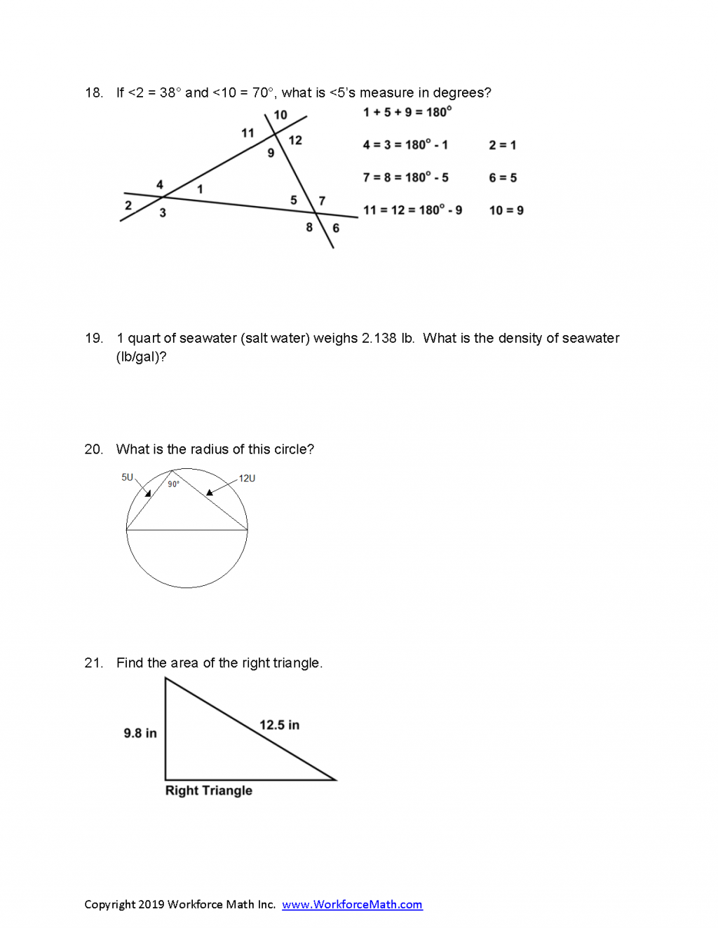 Workforce Math Assessment Test – WORKFORCE MATH